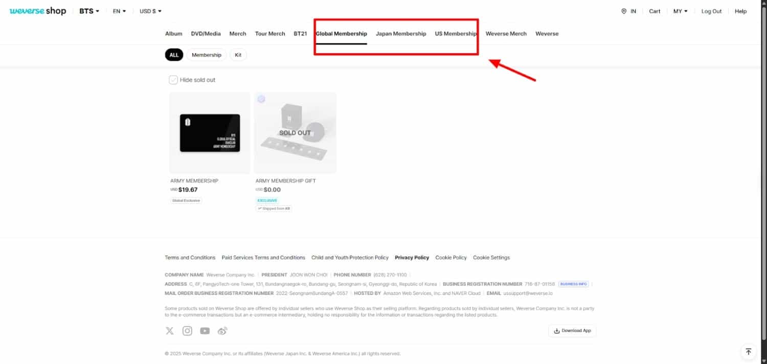 BTS Membership on Weverse (Pricing & Ticketing Requirement)